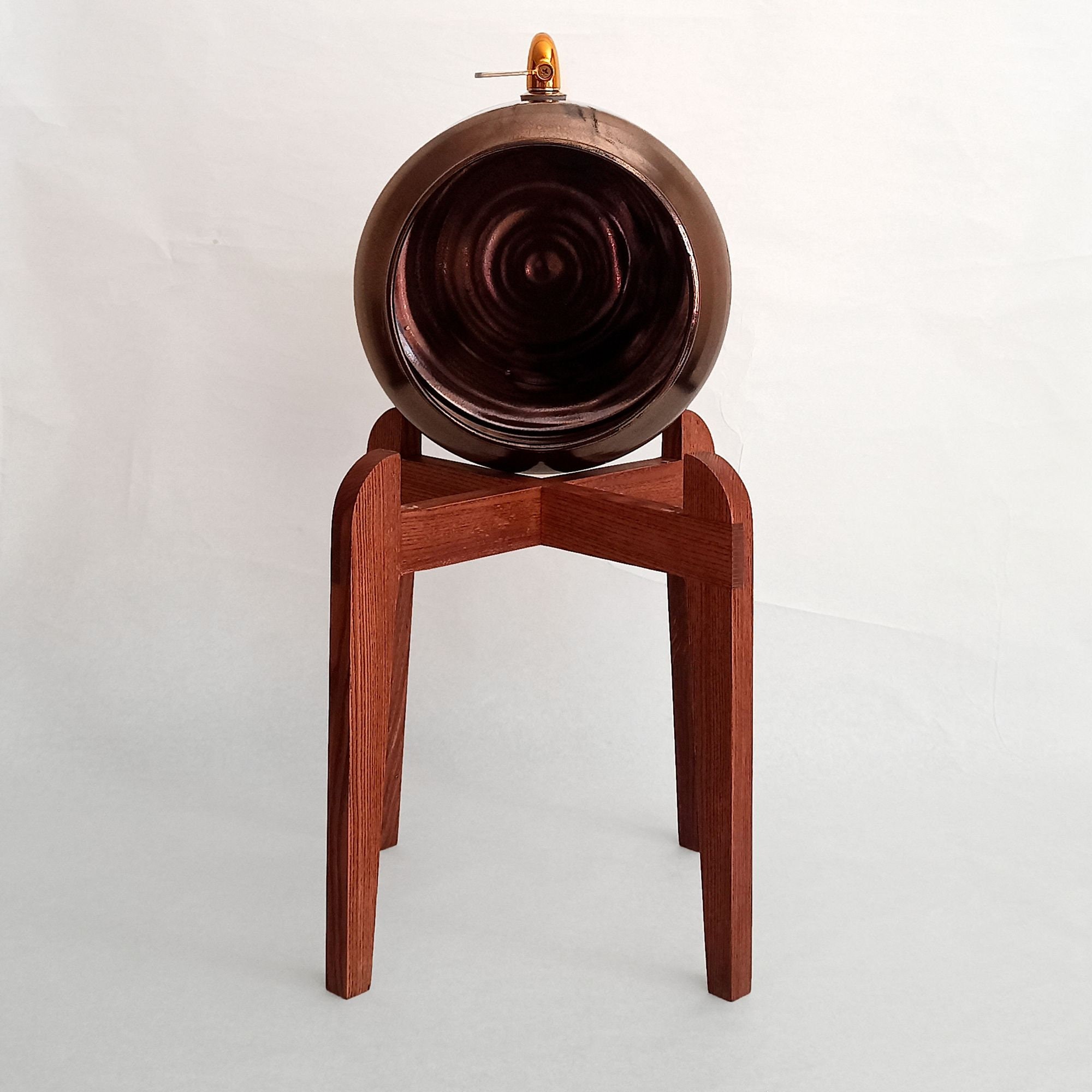 Wooden Water Stand 5 Gallon Bottle Ceramic Water Gravity Dispenser ...