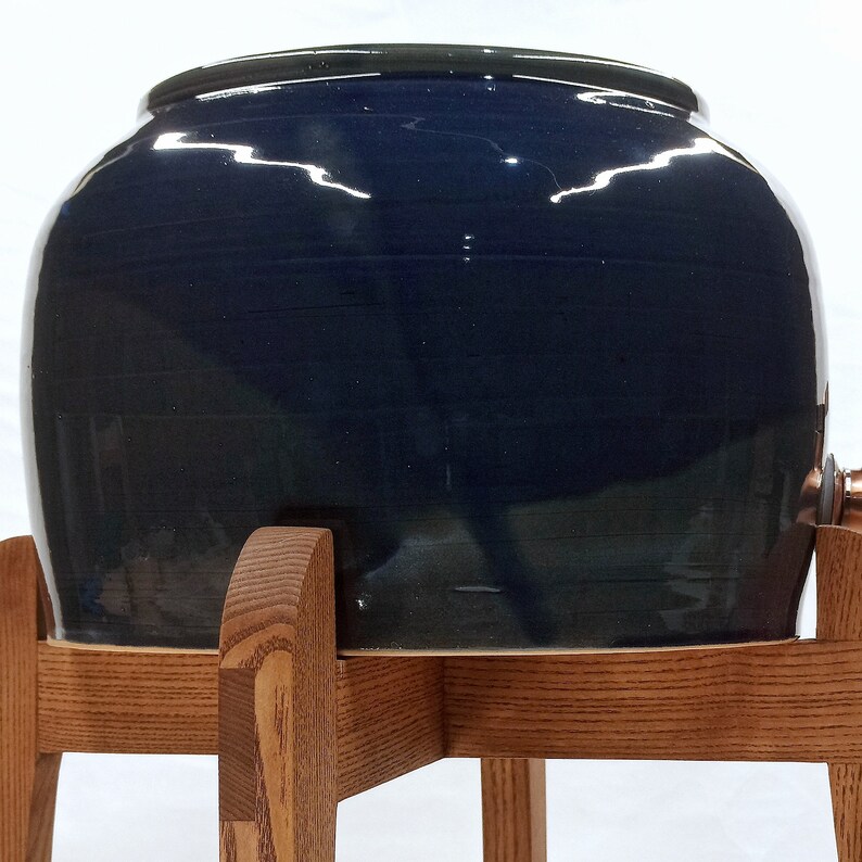 Wooden Stand Ceramic Water Dispenser for 5 Gallon Water Bottle in Space ...