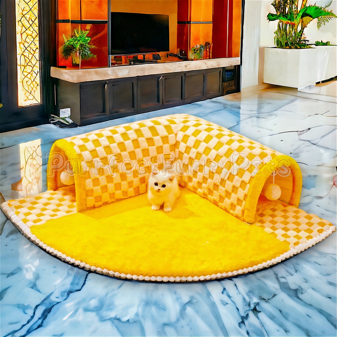 Indoor & Outdoor Cat Tunnel, Cat Tunnel Bed Mat, Cat Tunnel Circle ...
