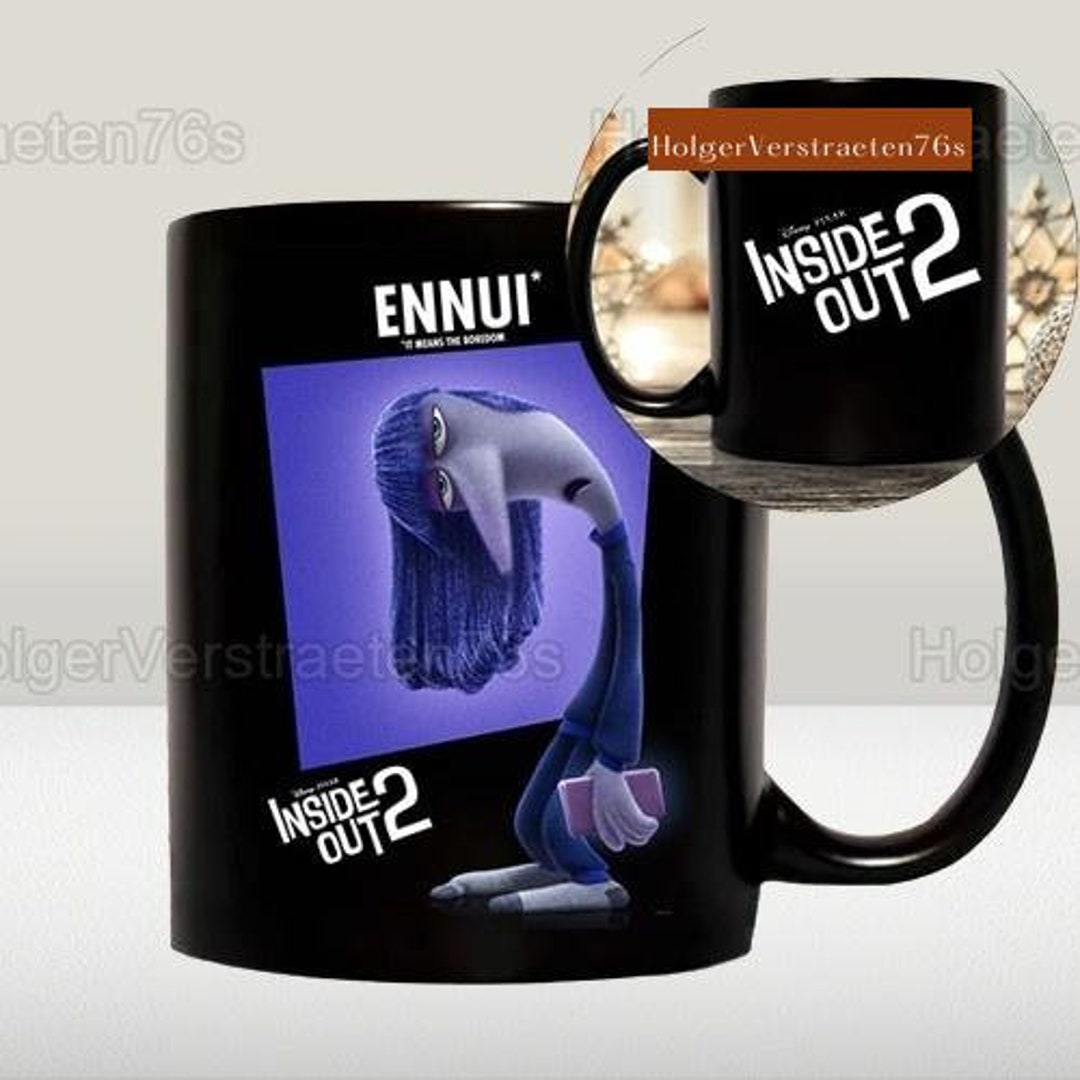 New Character Ennui Inside Out 2 Mug, Inside Out Characters Coffee Mug ...