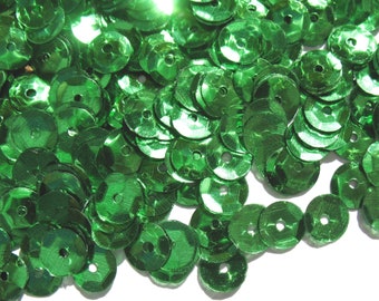 Kelly Green 10mm Round Cup Sequins Metallic Loose ~240 Pieces - Etsy