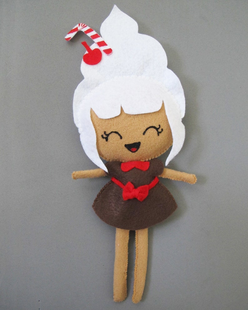 Chocolate Milkshake Plush Doll - Etsy