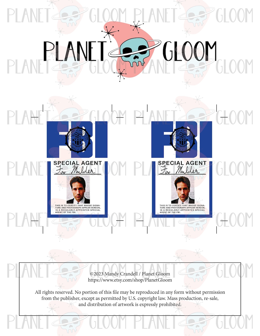 X-files Fox Mulder Name Badge Digital Download, Printable - Etsy