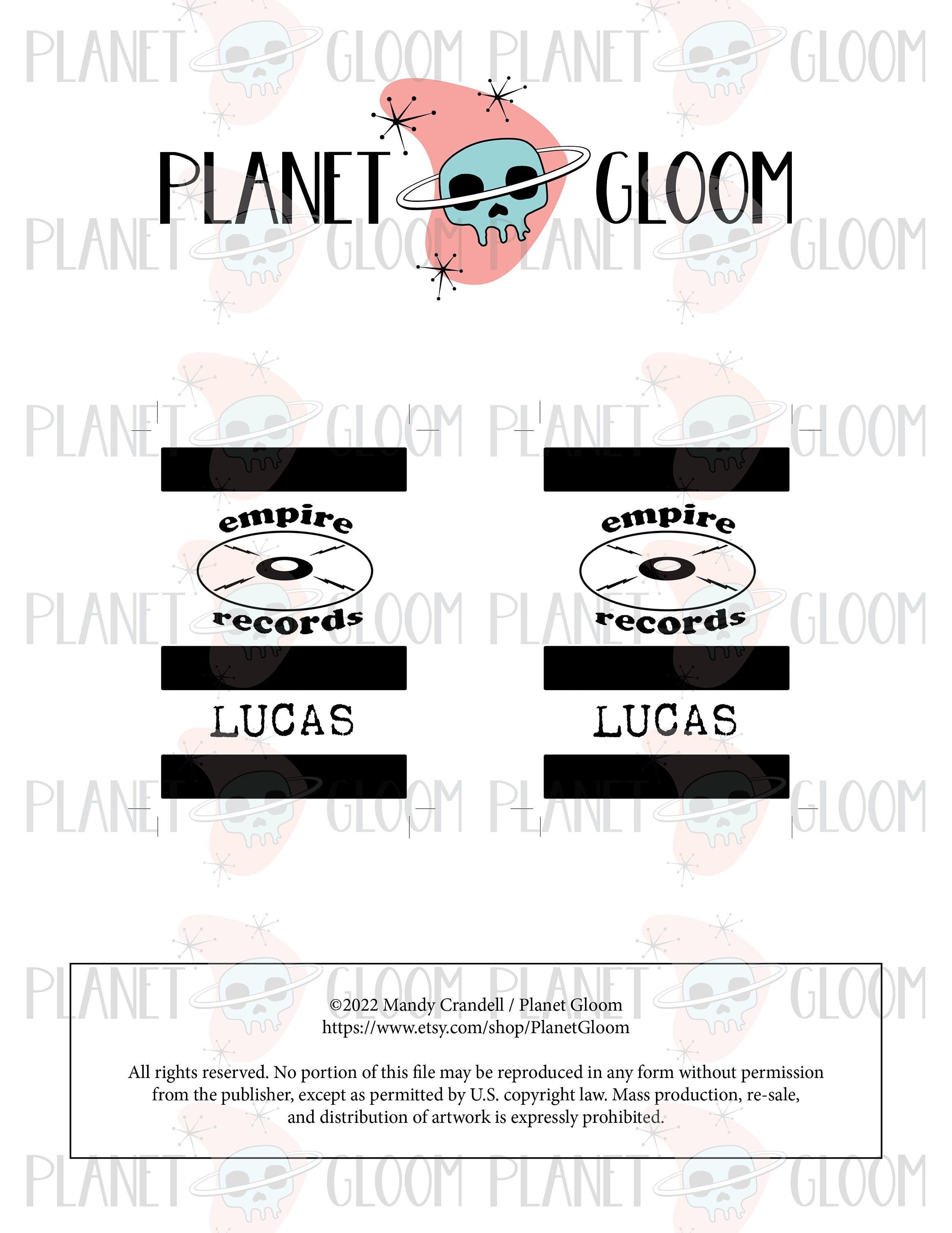 Empire Records Lucas Name Badge Digital Download, Printable - Etsy