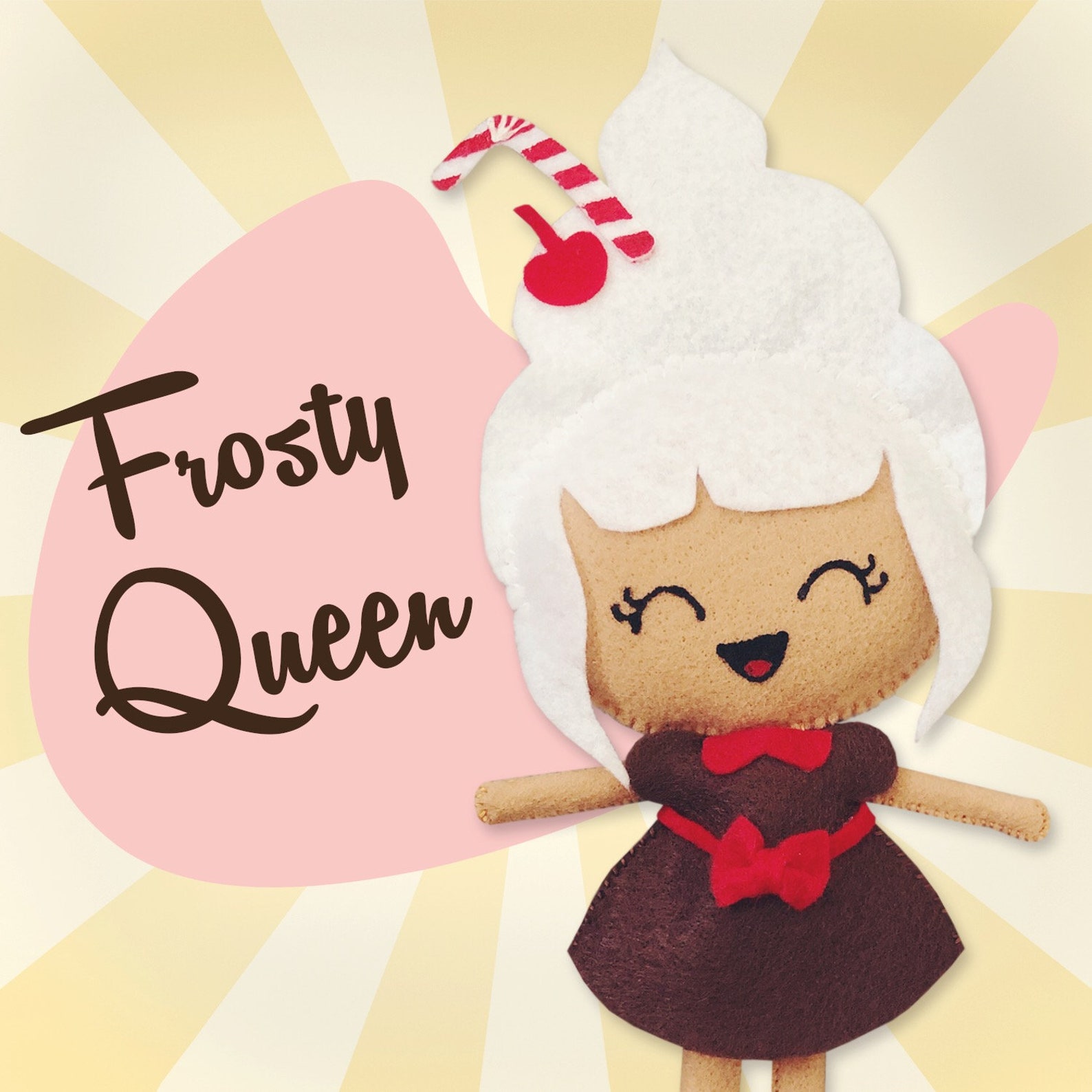 Chocolate Milkshake Plush Doll - Etsy