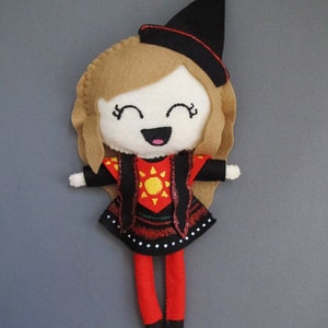 Dani Halloween Witch Plush Doll - Etsy