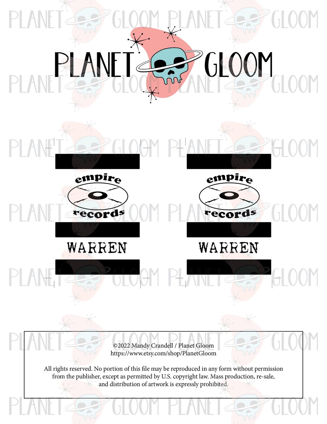 Empire Records Warren Name Badge Digital Download, Printable - Etsy