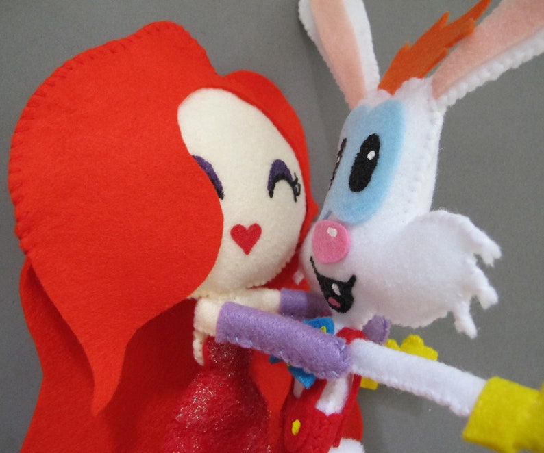 Jessica Rabbit and Roger Rabbit Plush Doll Set | Etsy