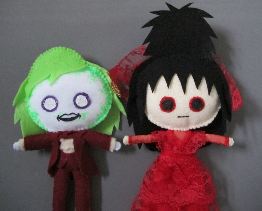 Lydia and Beetle Guy Wedding Plush Doll Set - Etsy