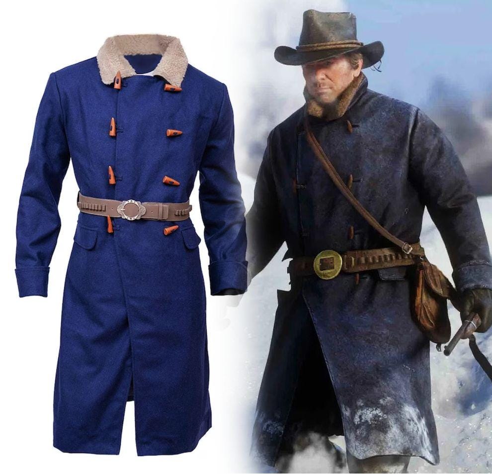 Arthur Morgan Coat, Red Dead Redemption 2 Costume, RDR 2 Cosplay, Great ...
