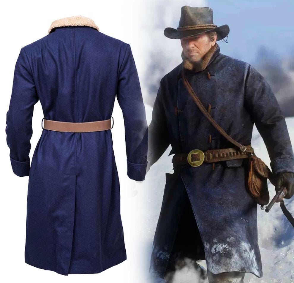 Arthur Morgan Coat, Red Dead Redemption 2 Costume, RDR 2 Cosplay, Great ...
