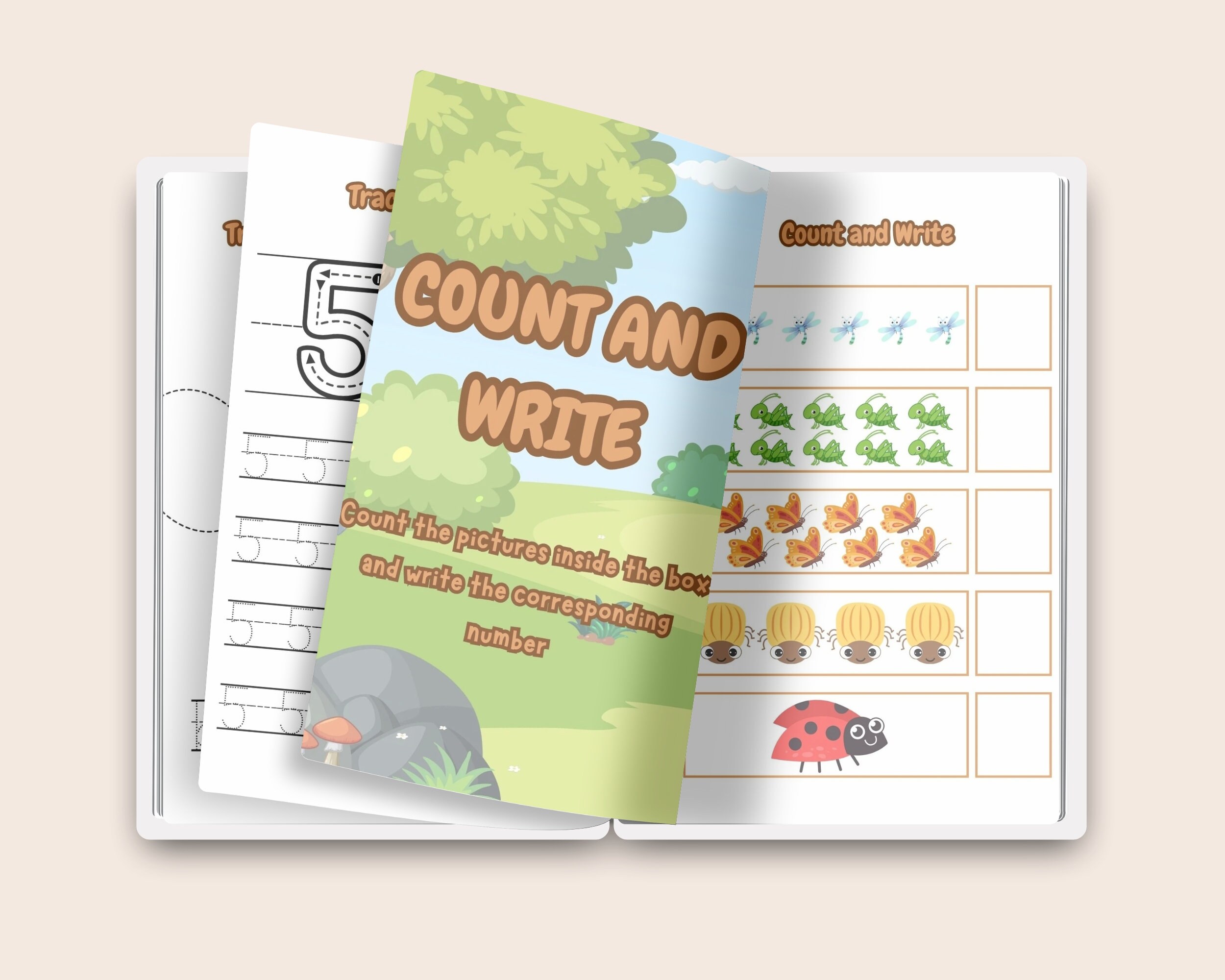 78 Printable Pages Writing and Coloring Activity Book Editable Template ...