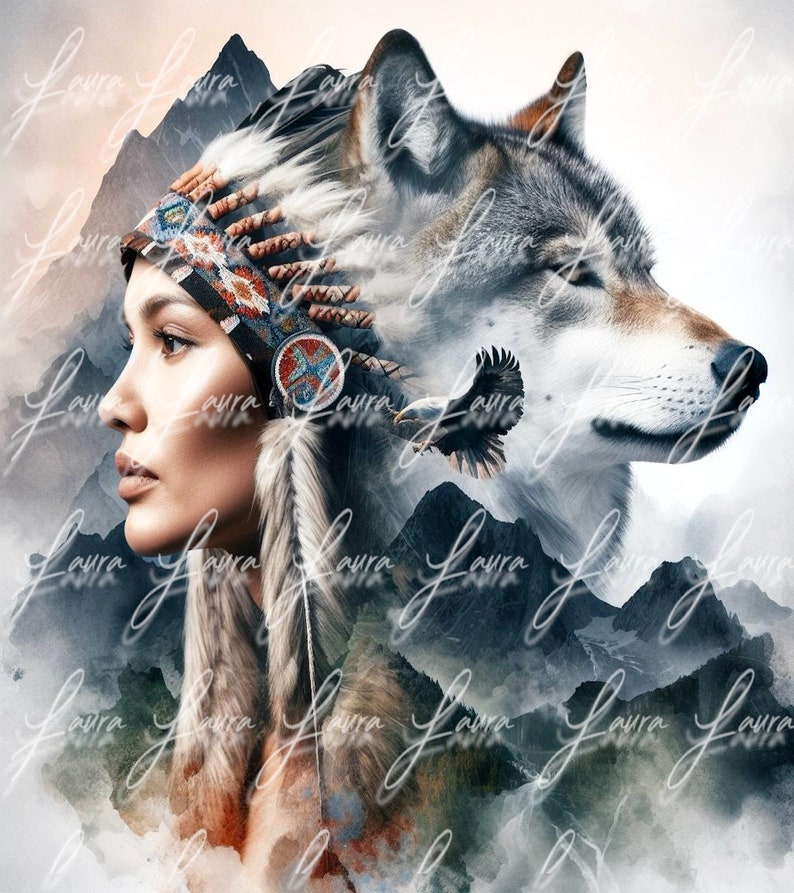 Native American 1, Fore-edge Photo Strip Book Art, Housewarming, Thank ...