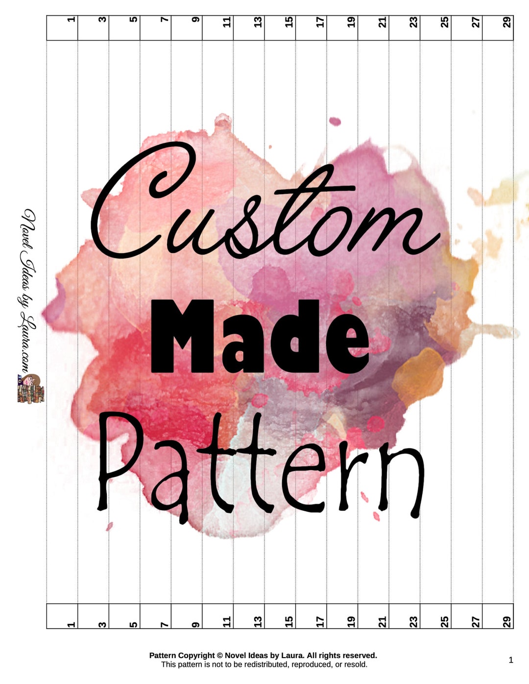 Custom Made Personalised Fore-edge Pattern - You Choose Design Unique ...