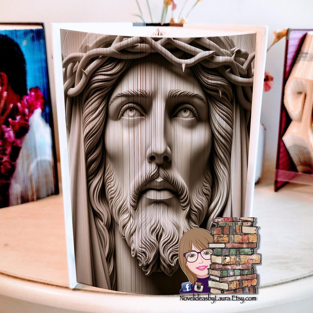 Christ 1, Fore-edge Photo Strip Book Art, Housewarming, Thank You, Home ...
