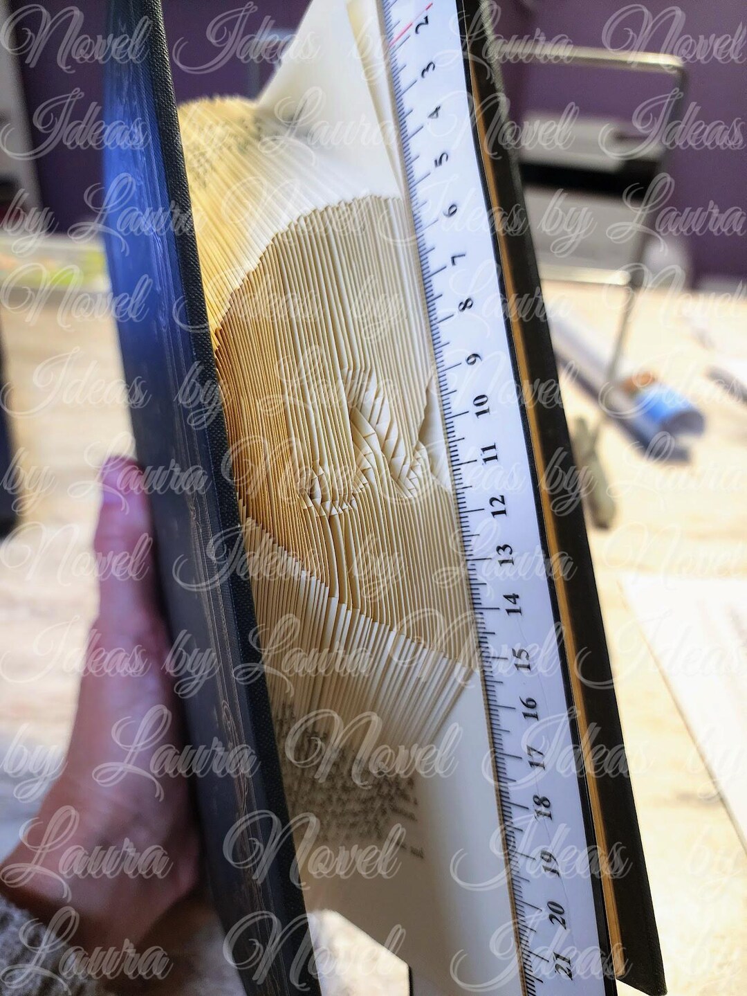 Template for Book Folding Ruler (make Your Own), Magnetic, DIY ...