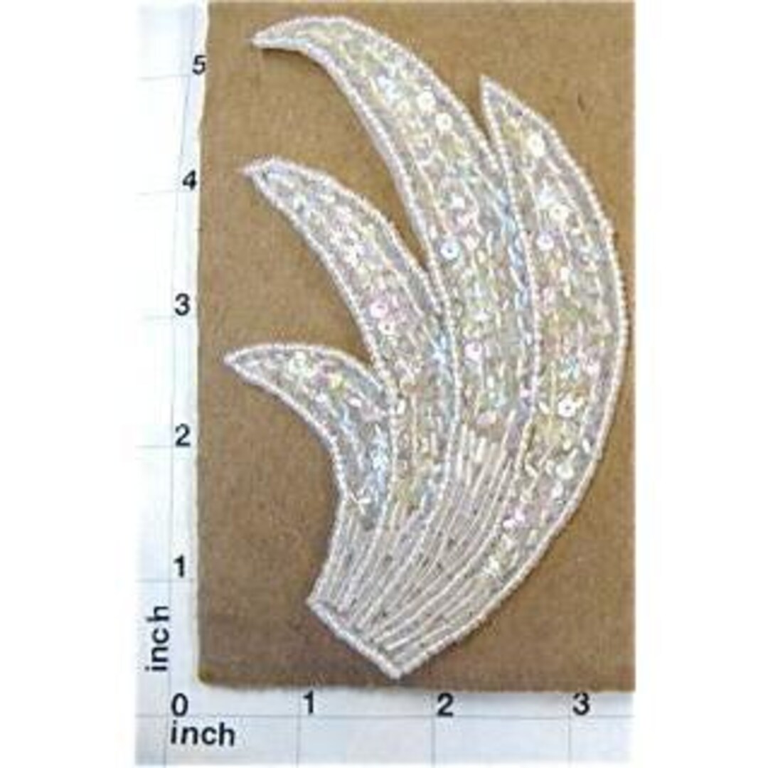 Motif Wing White Iridescent 5" X 3" - Etsy