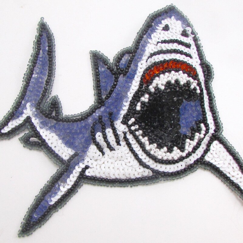 Shark Applique - Etsy