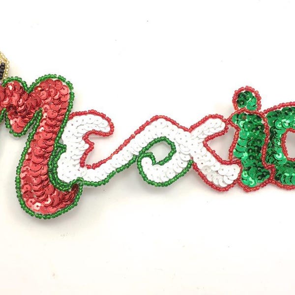 Sequin Patch Mexican - Etsy
