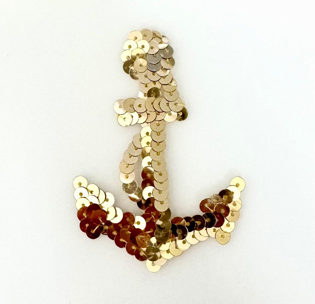Anchor, 3 Color Variants, Flat Sequins 3" X 2" - Etsy