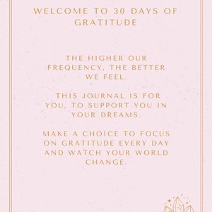 Gratitude Journal 30 Days of Gratitude - Etsy