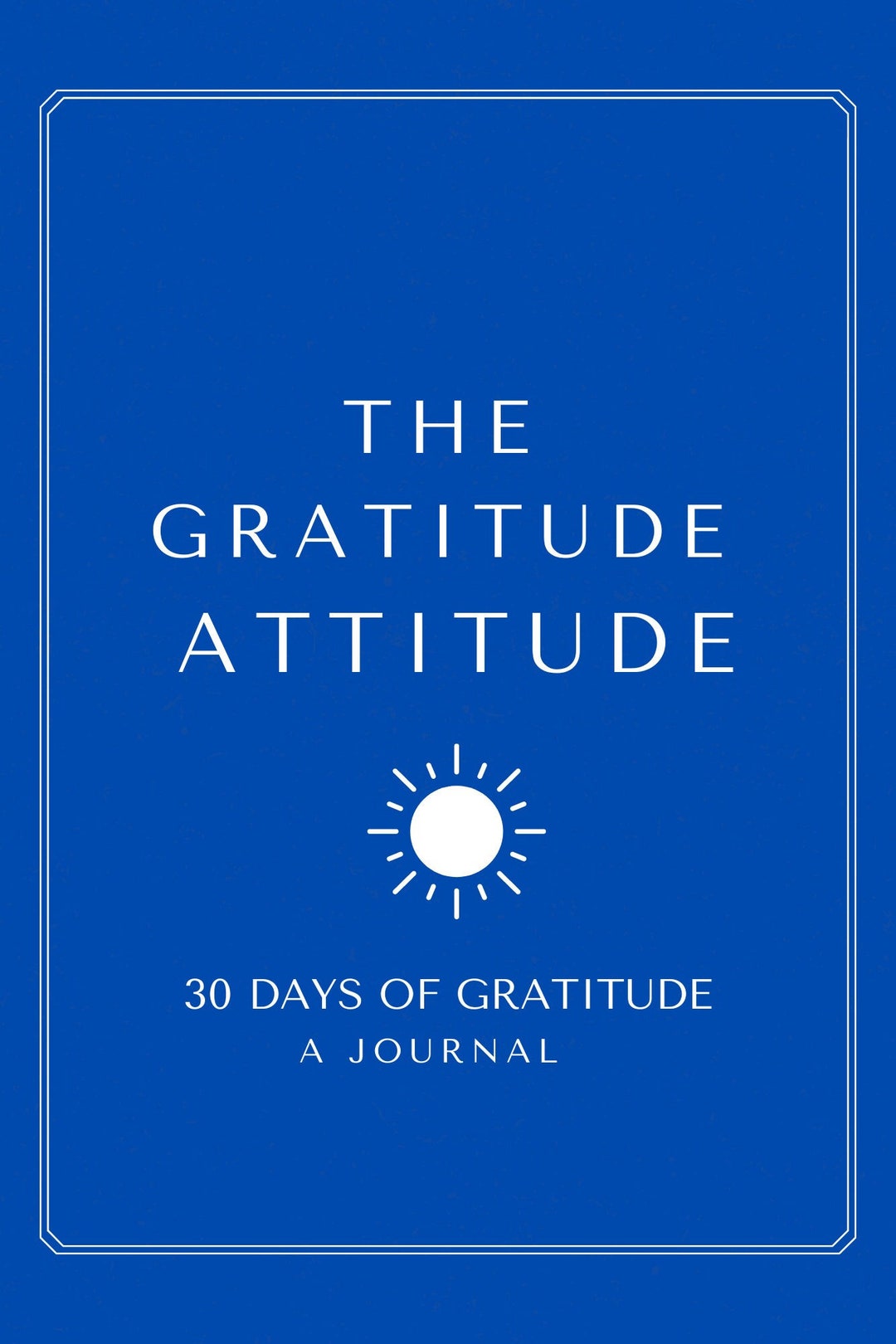 The Gratitude Attitude Gratitude Journal - Etsy