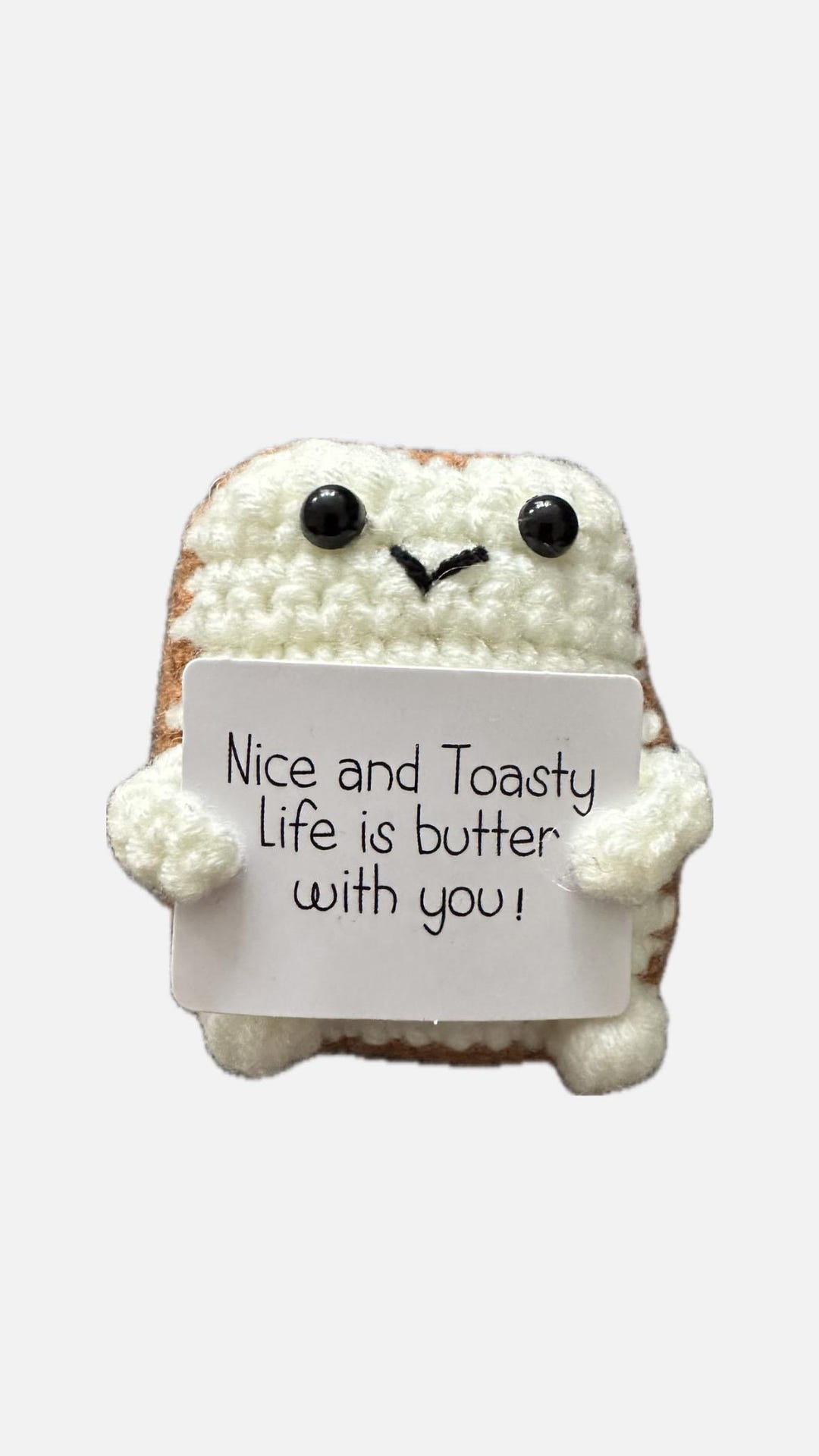 Positive Toast - Cute Crochet Gift for Every Occasion Positive Gift for ...