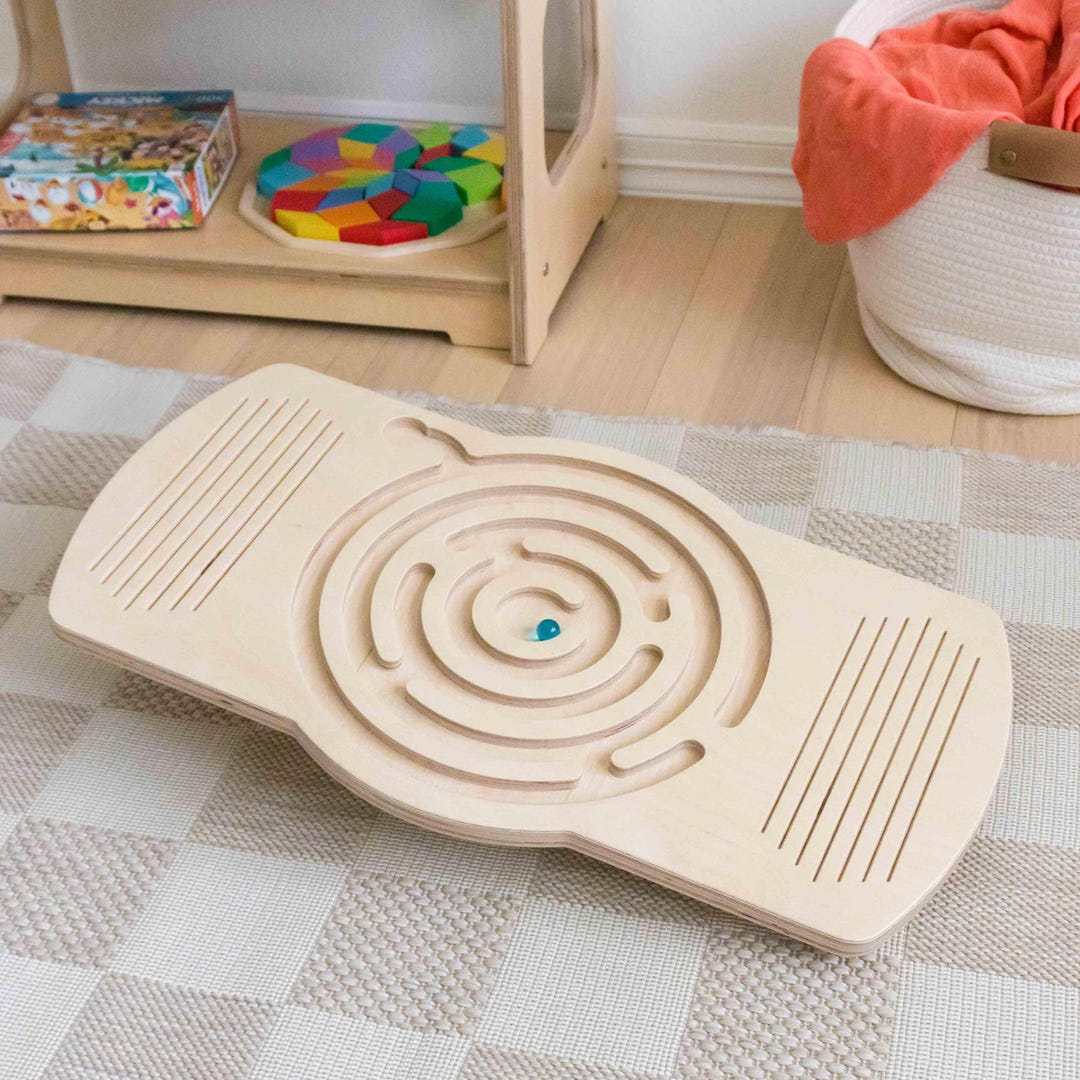 Balance Board Maze for Kids, Interactive Montessori Toy, Toddler ...