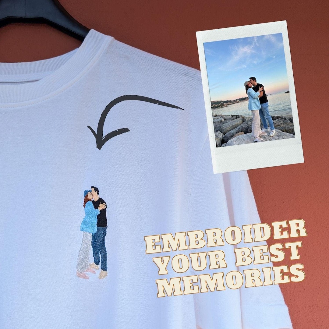 Custom Embroidered T-shirt, Embroidery Photo, Custom Embroidered Shirt ...