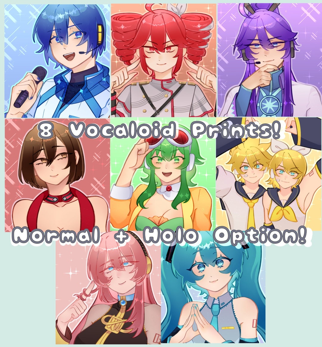 Vocaloid Art Prints | Matte & Holographic - Etsy