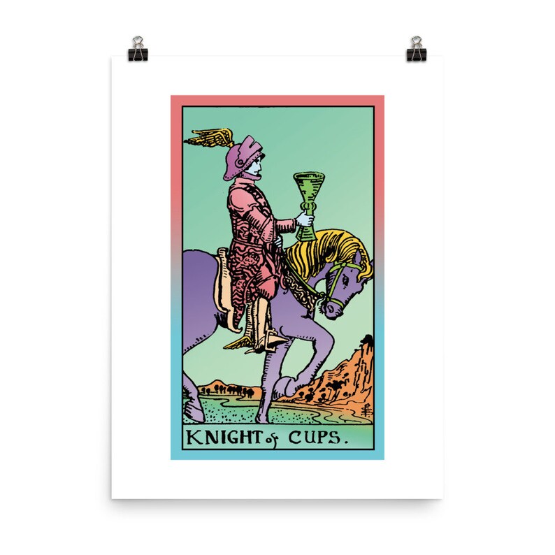 Knight of Cups Modern Witch Tarot Art Print UNFRAMED - Etsy