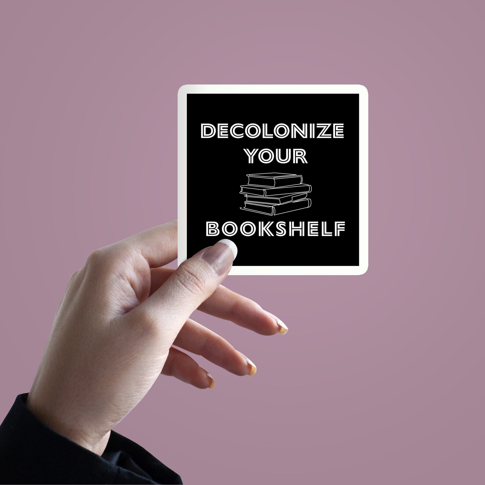 Decolonize Your Bookshelf Feminist Activist Sticker - Etsy