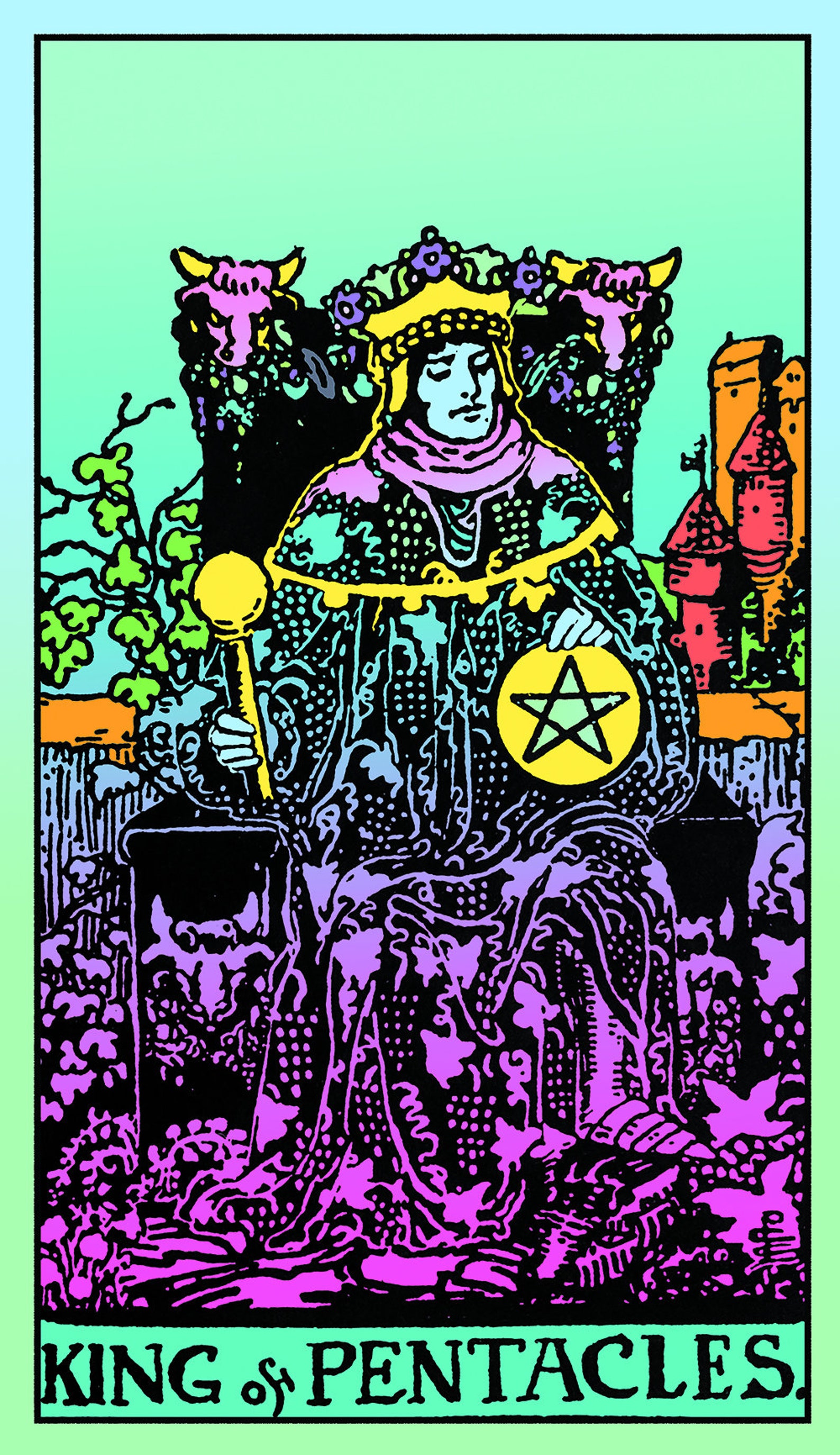 PNG Tarot Digital Printable Court Cards 16 Pack - Etsy
