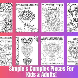 Mother's Day PRINTABLE Coloring Page - All About My Mom - INSTANT ...