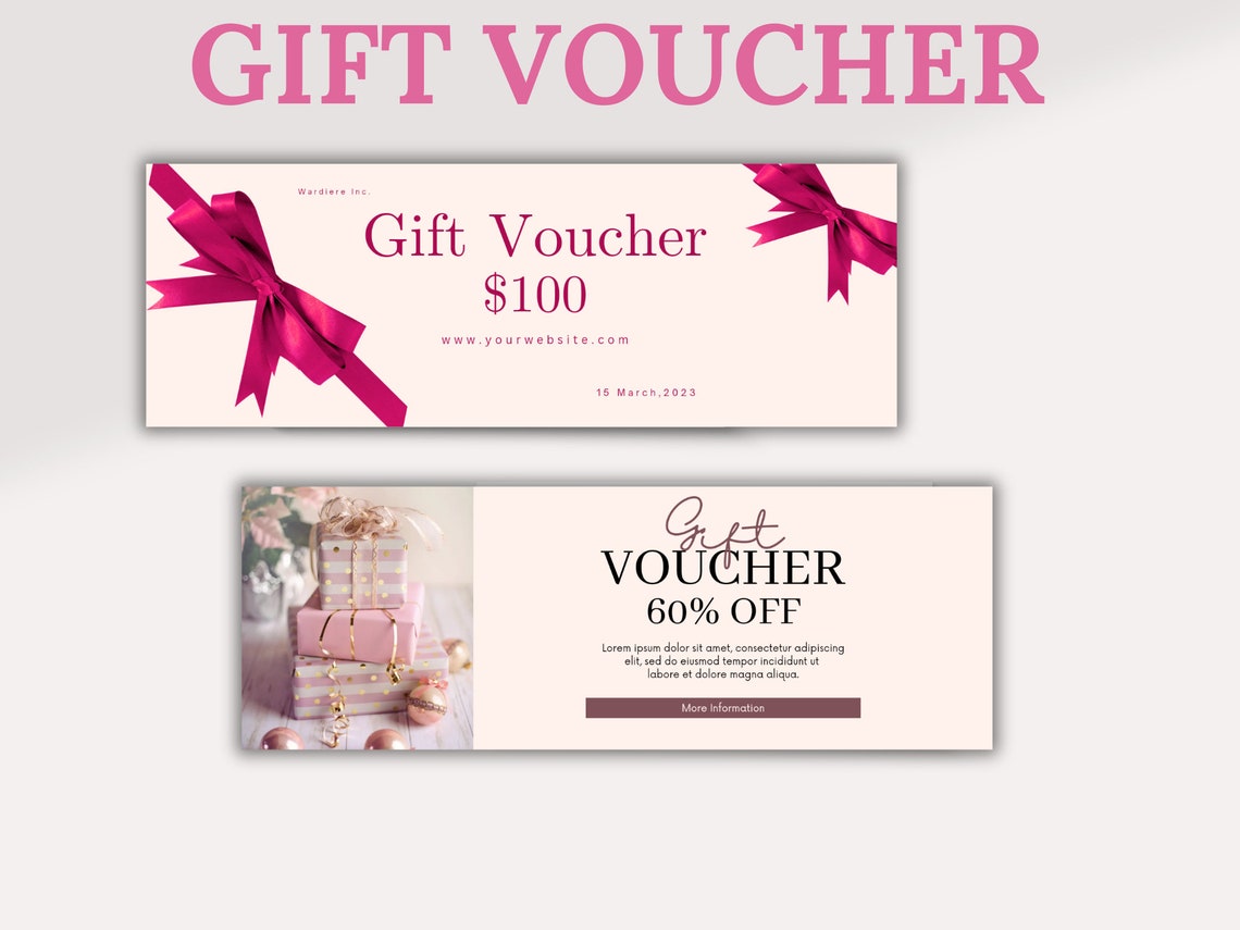 Gift Voucher Template, Editable Quarantine Gift Card, Printable ...