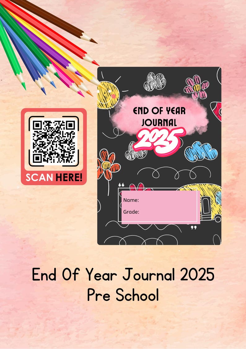 End of Year Journal 2025 Pre School (10 Pages) - Etsy