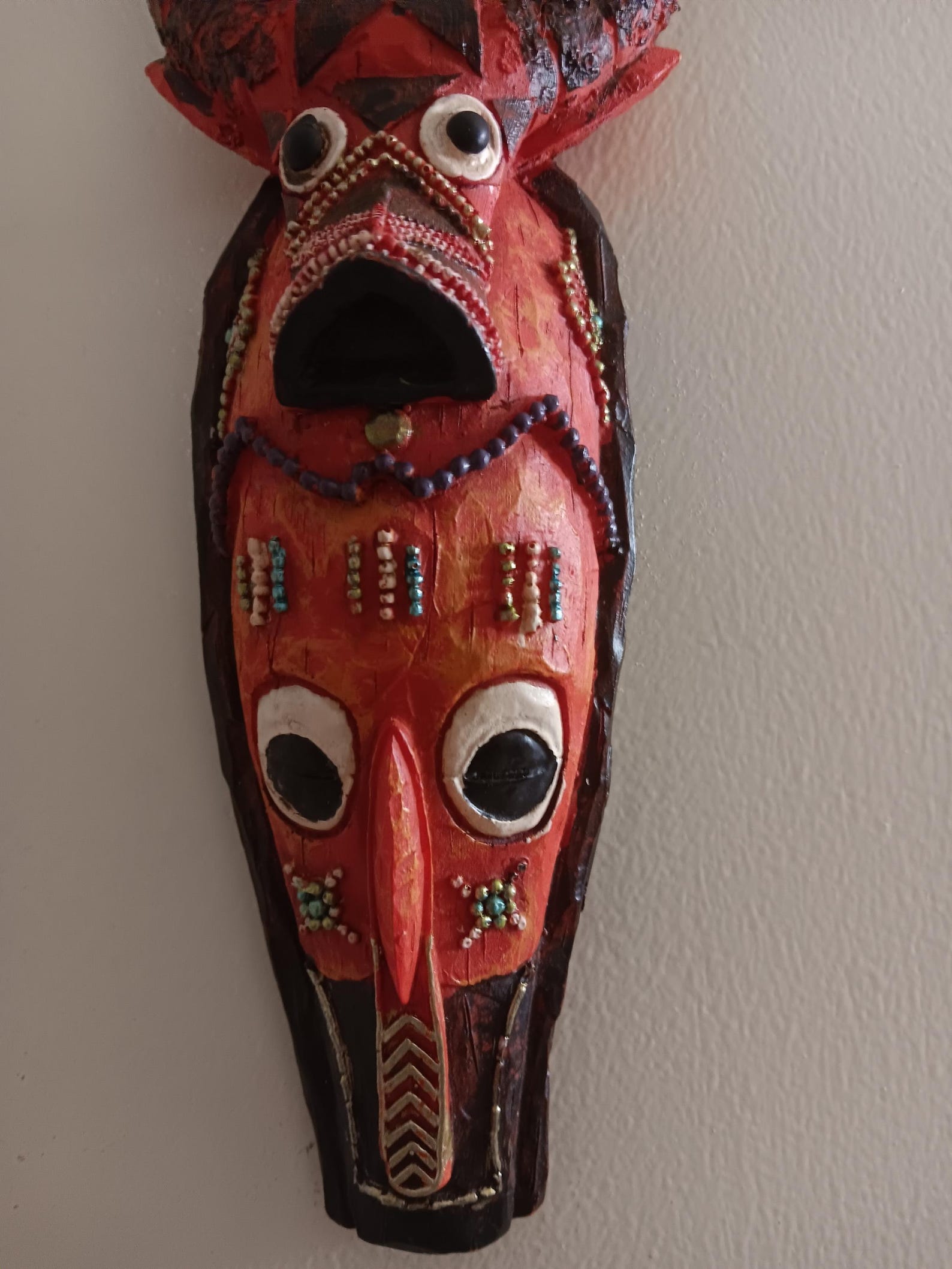 Vintage Toscanini Tribal Mask Toucan Face Art Wall Art Home Decor Wall ...