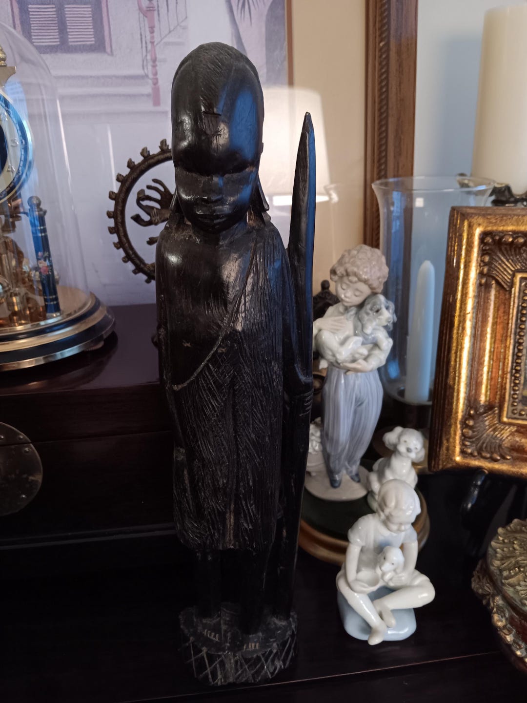 African Warrior Statue - Etsy
