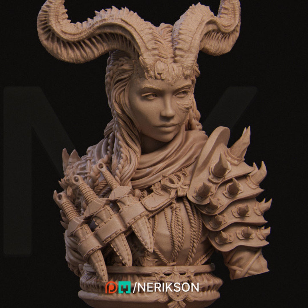 Iensi Bust by Nerikson Pathfinder RESIN Fantasy D&D Tabletop Gaming ...
