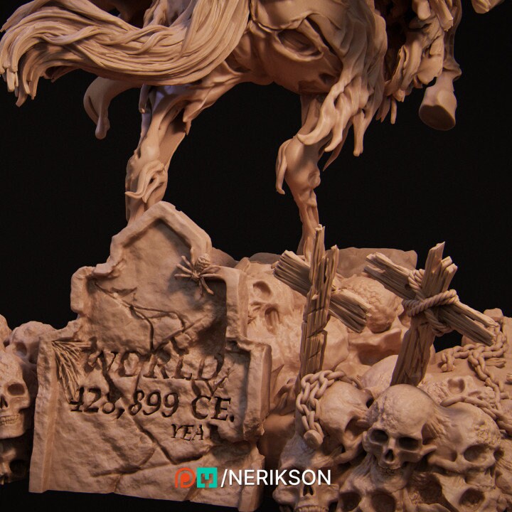 The Four Horseman : Death Nerikson Pathfinder RESIN Fantasy D&D ...