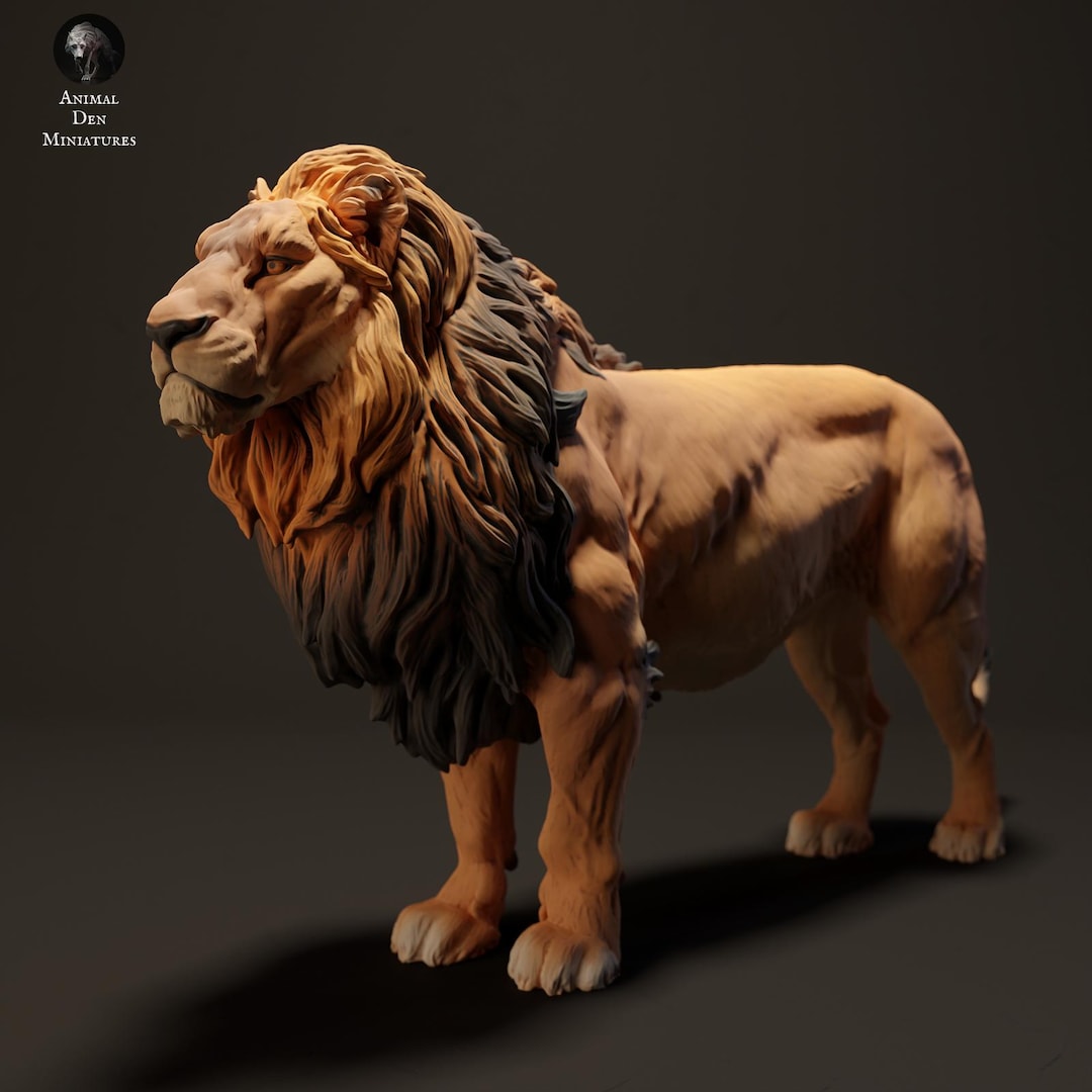 Lion by Animal Den Miniatures zoo Animals African Animals Collectable ...
