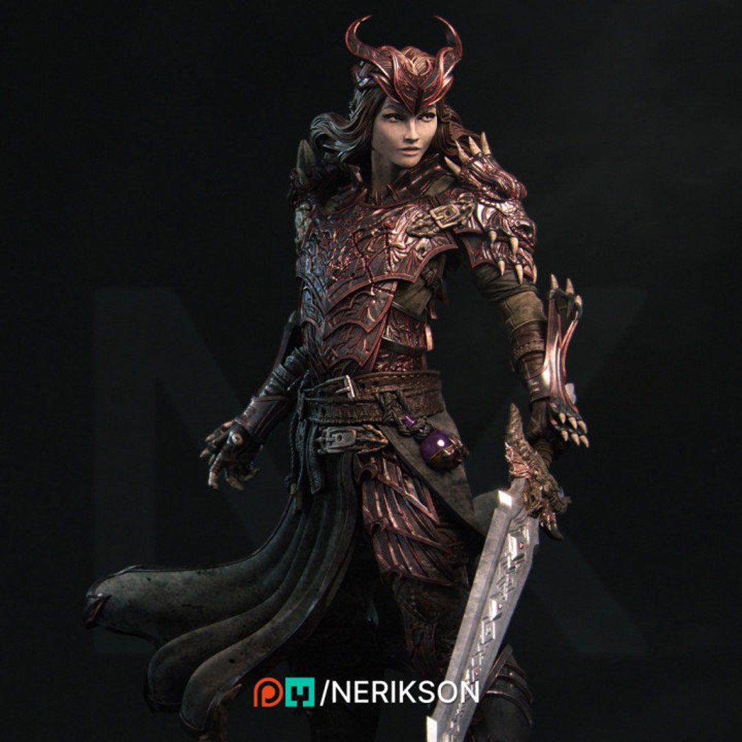 Aleehra Standing Variant by Nerikson Pathfinder RESIN Fantasy D&D RPG ...