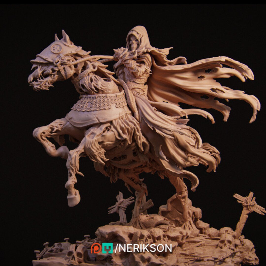 The Four Horseman : Death Nerikson Pathfinder RESIN Fantasy D&D ...