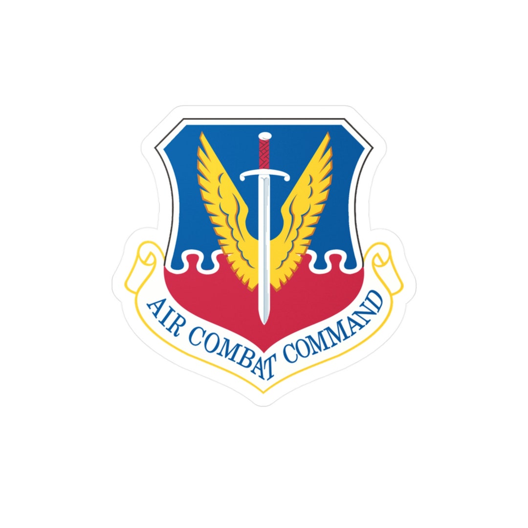 Kiss-cut Vinyl Decal Air Combat Command - Etsy