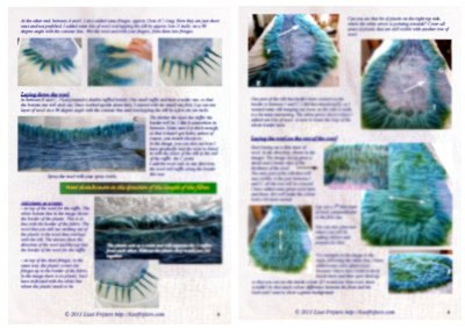 Shibori Felting Textured Ruffled Nuno Felt Scarf PDF Tutorial Pattern ...