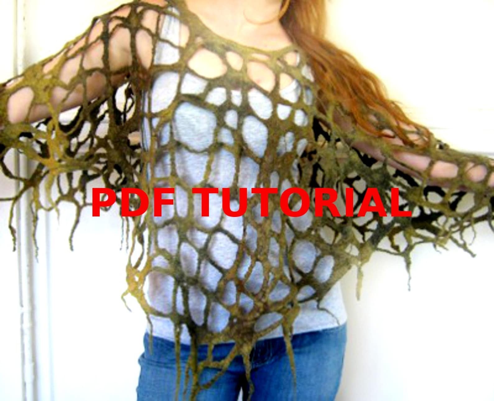 Freeform Lace Felt PDF Tutorial Pattern ENGLISH ONLY - Instant Download ...