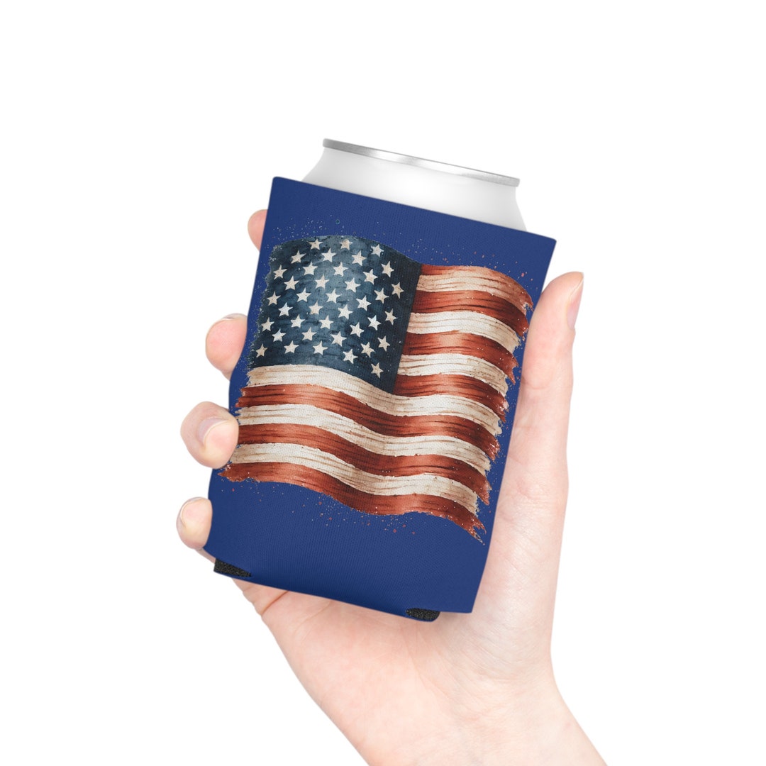American Flag Koozie, USA Koozie, 4th of July Koozie, Memorial Day ...