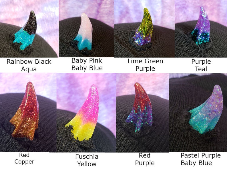 MADE to ORDER 2 COLOR Custom Horn Beanie | Etsy