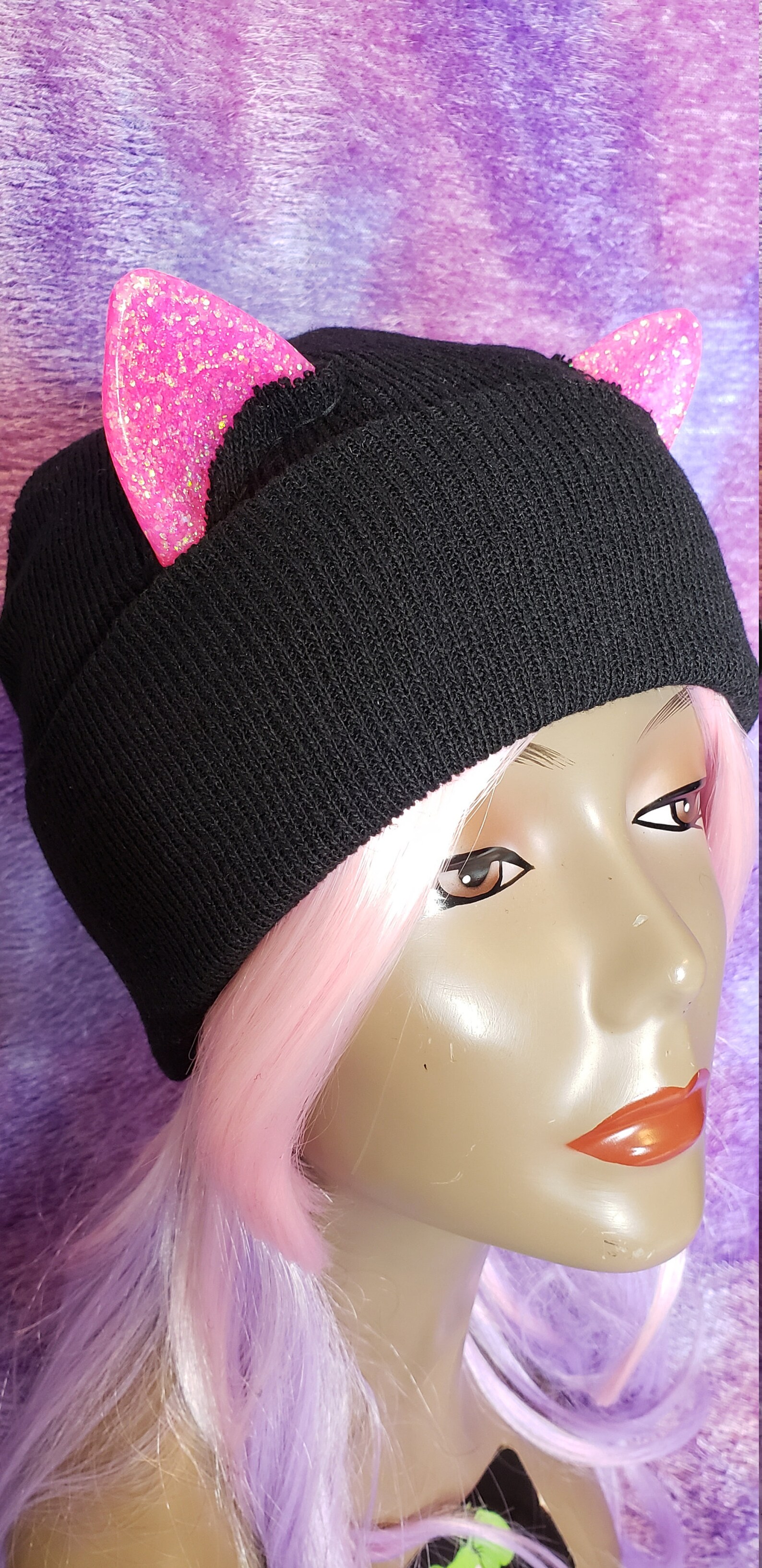 MADE TO ORDER Cat Ear Beanie 1 Color Option - Etsy