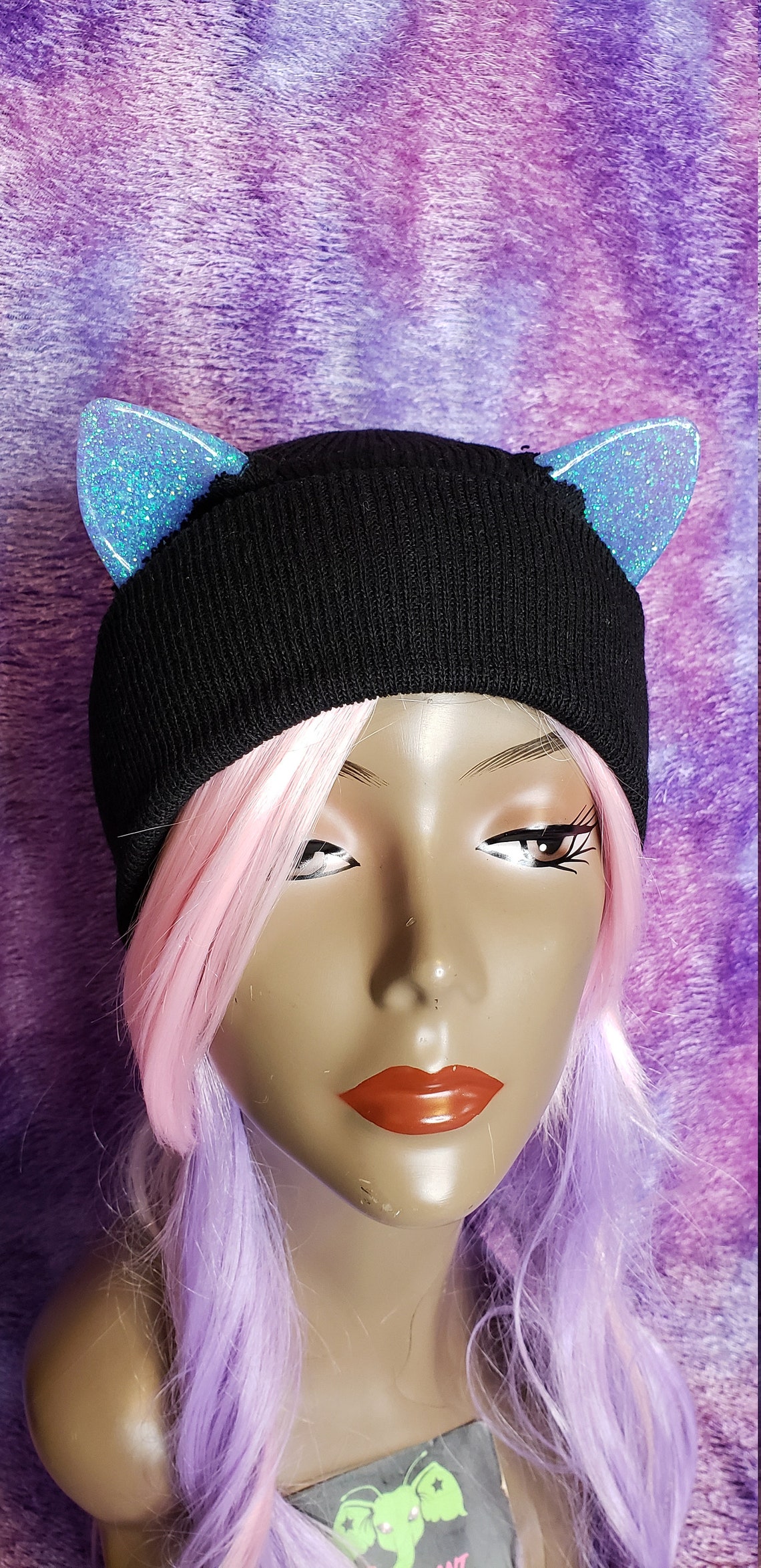 MADE TO ORDER Cat Ear Beanie 1 Color Option | Etsy
